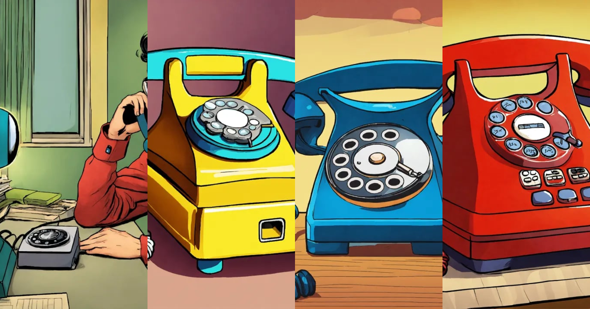 Lexica - Phone is ringing. comic style