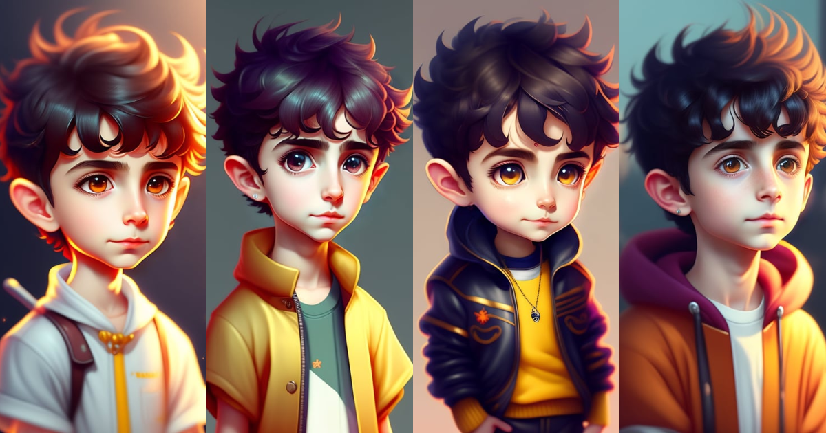 Lexica - Cute and adorable timothee chalamet boy cartoon anime demon ...