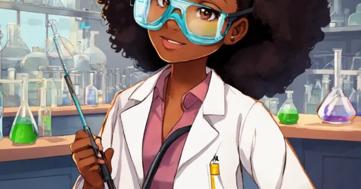 Lexica - Make me Cartoon of a Young little 10 yr African American dark ...