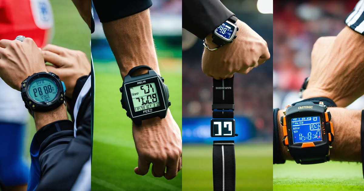 Lexica - Digital watch on the wrist of a football referee during the match