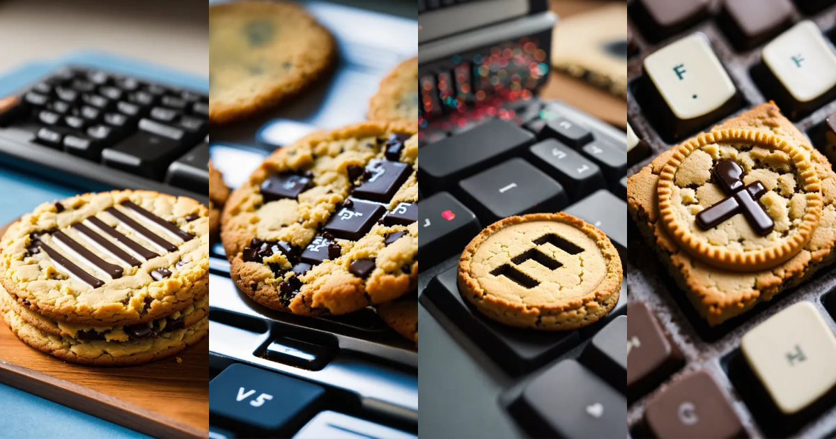 Lexica - Cookie with a keyboard's f5 key on top of it