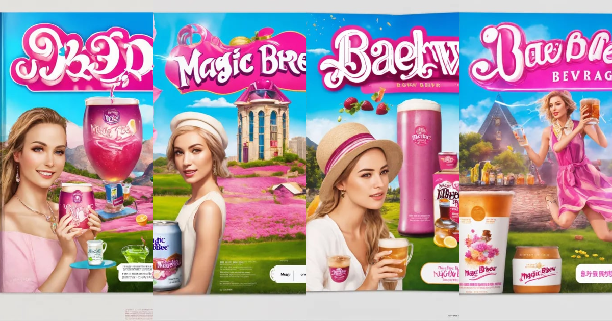 Lexica - Photorealistic advertisement for magic brew beverage