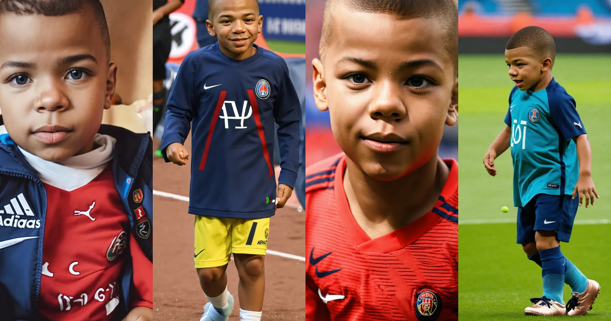 Lexica - Kylian Mbappe cute baby