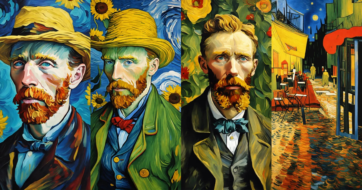 Lexica - The image captures the essence of Vincent van Gogh, the ...