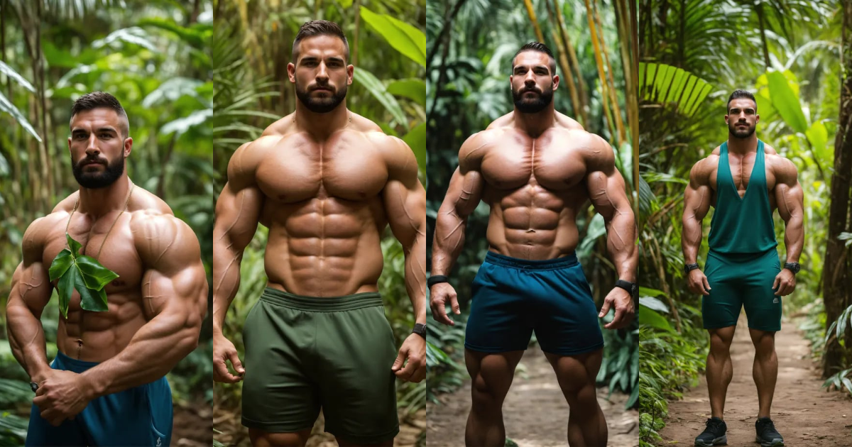 Lexica - 30-year-old man with big muscles, big bodybuilder, Maltese ...