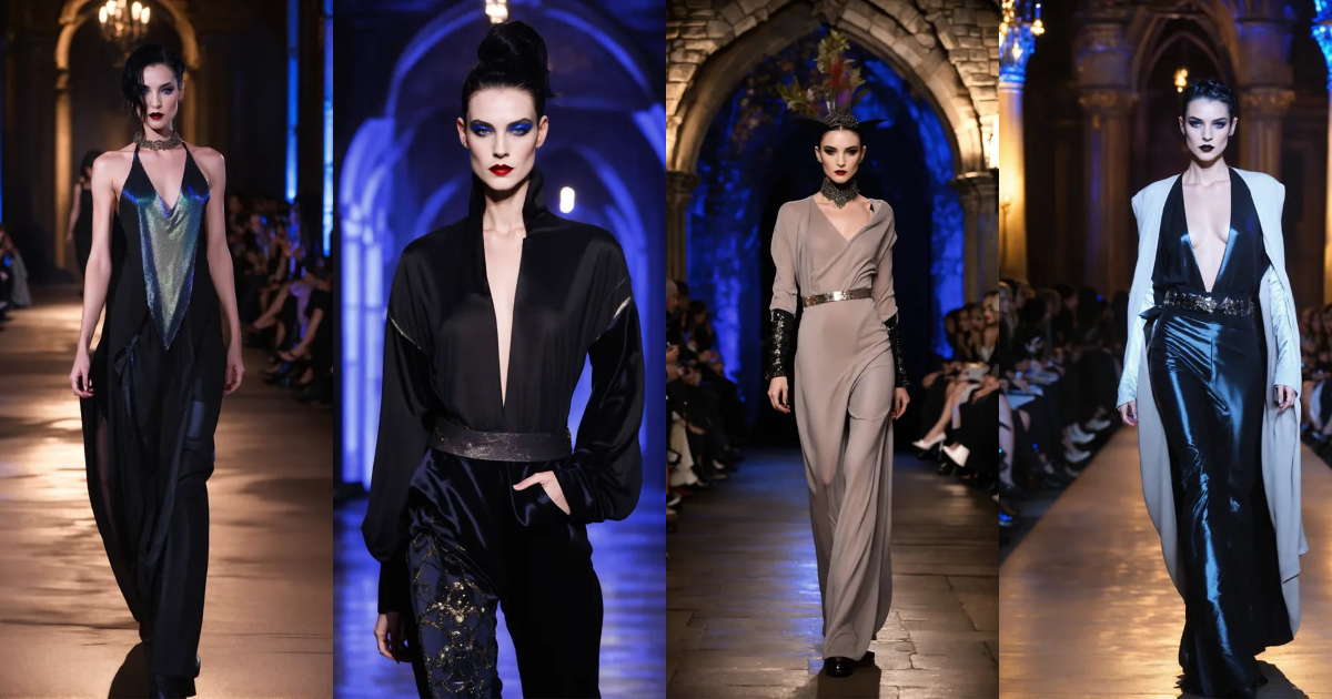 Lexica - Lothlorien androgynous royal vampire walking runway during ...