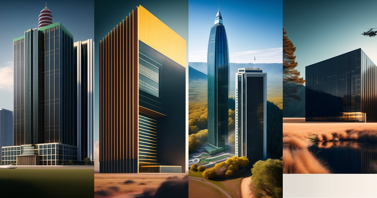 Lexica - A 100 story building and a chopper