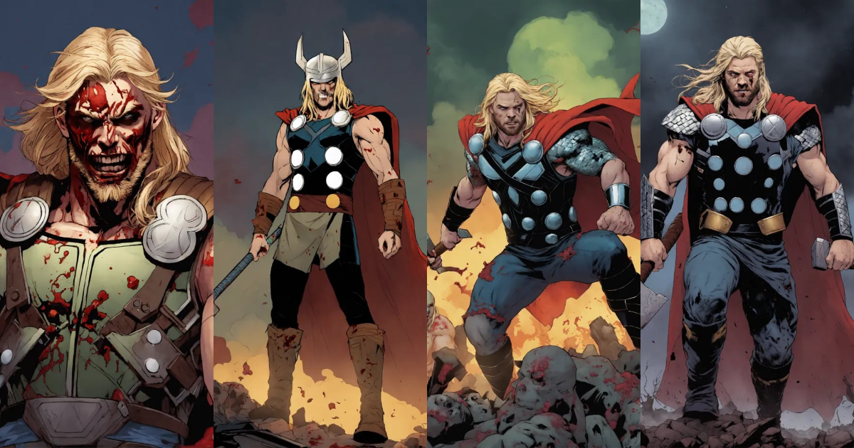 Lexica - THOR AS A ZOMBIE