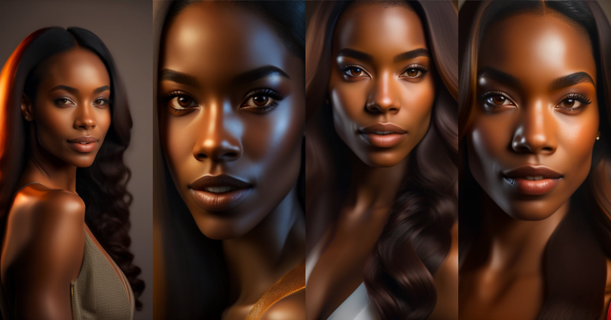 Lexica - An attractive beige skin tone black woman in her 20's, with ...