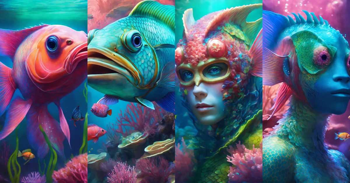 Lexica - Fantasy Portrait of an anthropomorphic fish, masculine ...