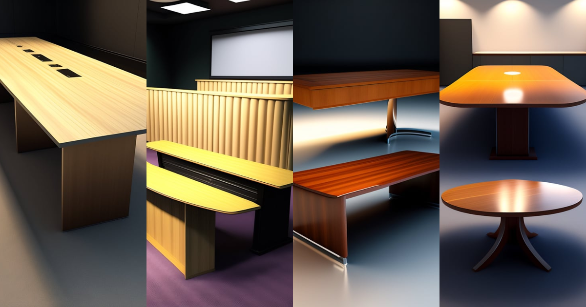Lexica - Conference stage table from front