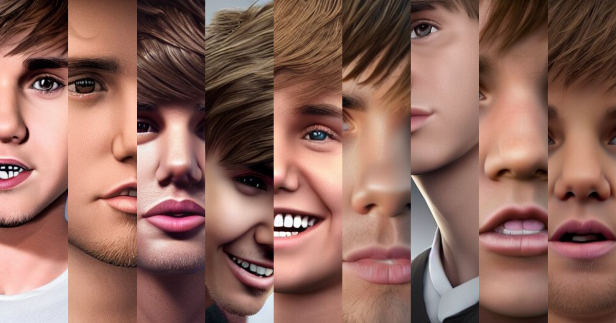 Lexica - Hyperrealistic dslr film still of justin beiber with 2 giant ...