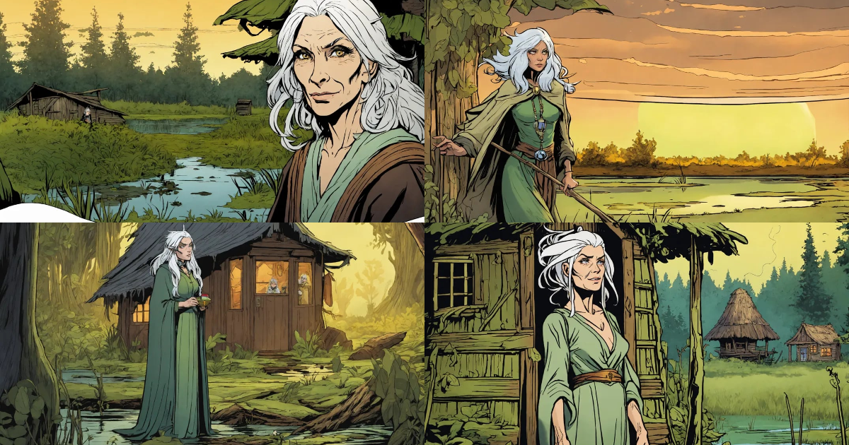 Lexica - An attractive curious older fey witch that lives in the swamp ...