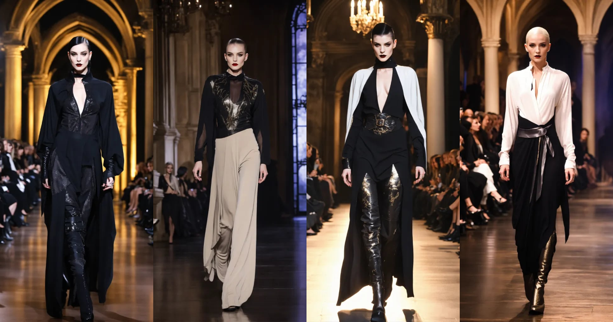 Lexica - Lothlorien androgynous royal vampire walking runway during ...