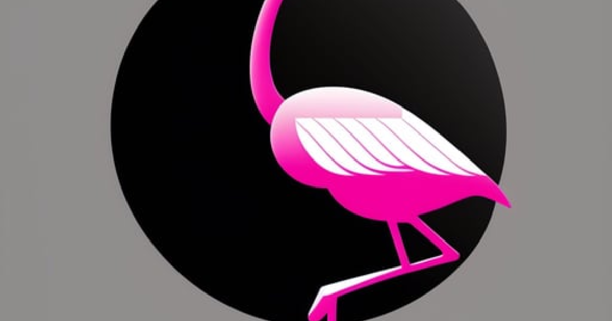 Lexica - Minimal flamingo 2d, simple logo design of flamingo,flat 2d ...