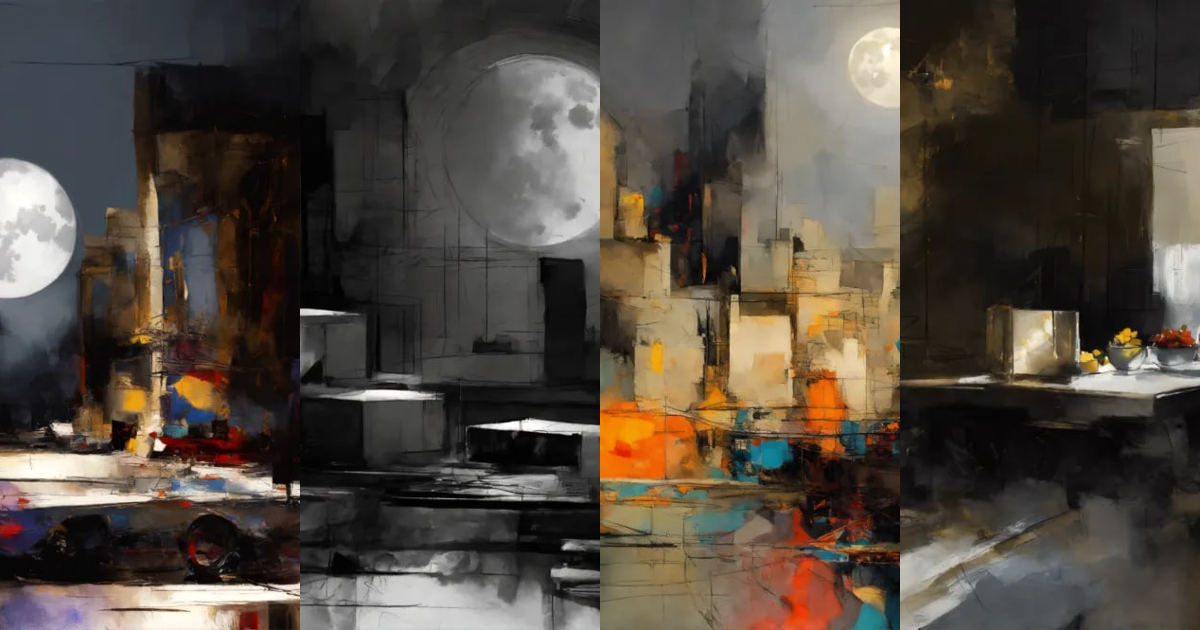 Lexica - Abstract art abstraction abstract SketchUp moonlight (Pino ...