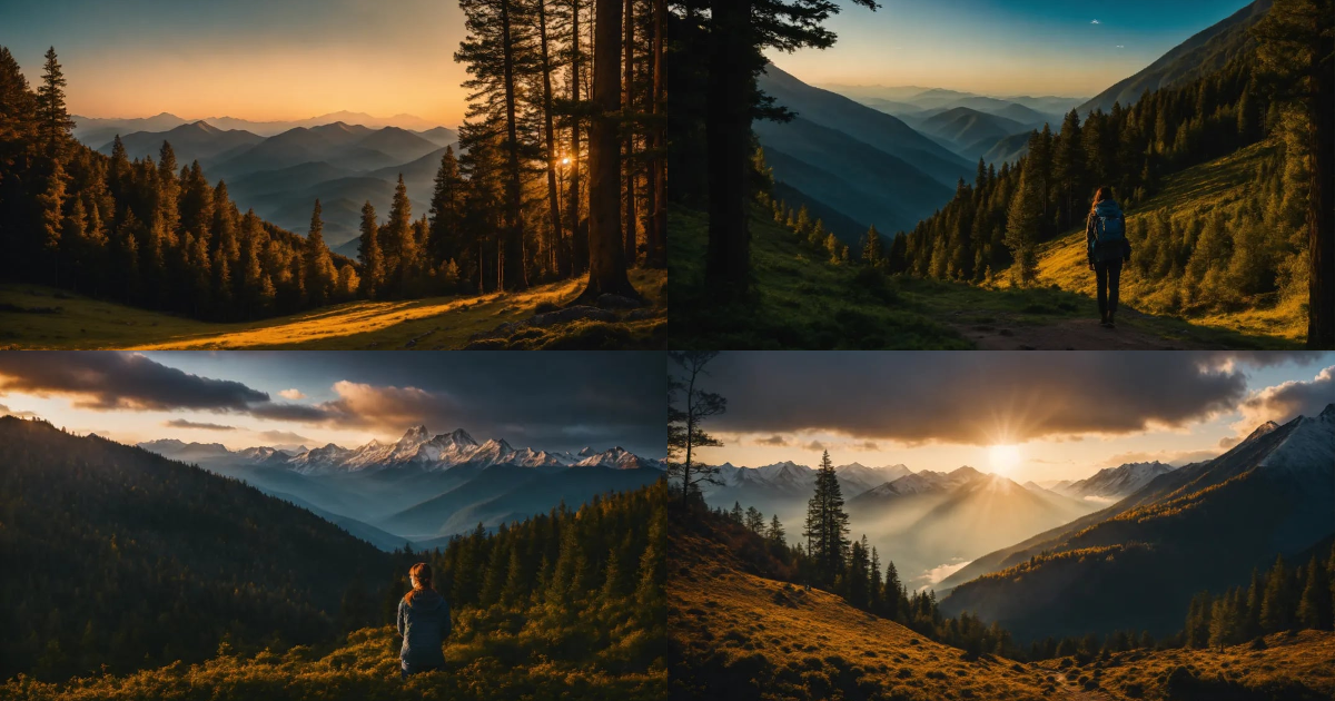 Lexica - Mountains, forest, landscape, breathtaking, best quality, full ...