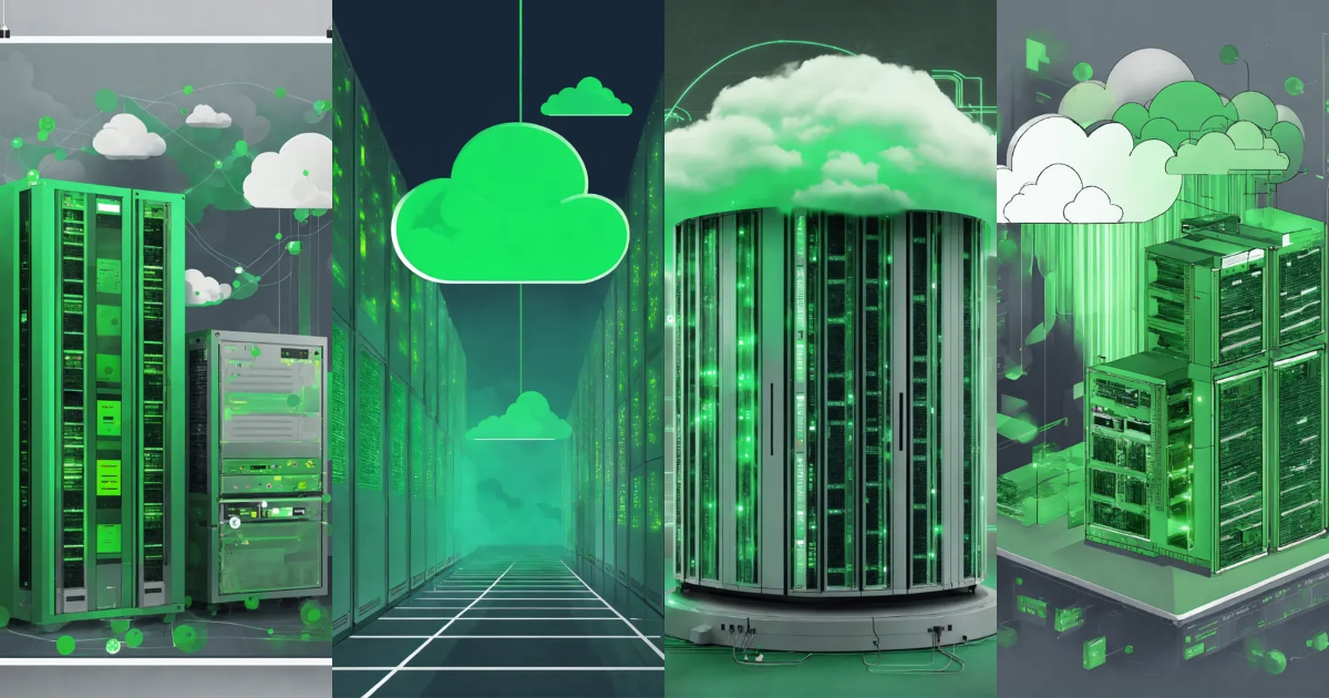 Lexica - IT pop style 2D poster network servers sending information to ...