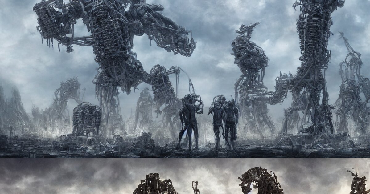 Lexica - Lost souls feeding the eternal machine, epic shot ...