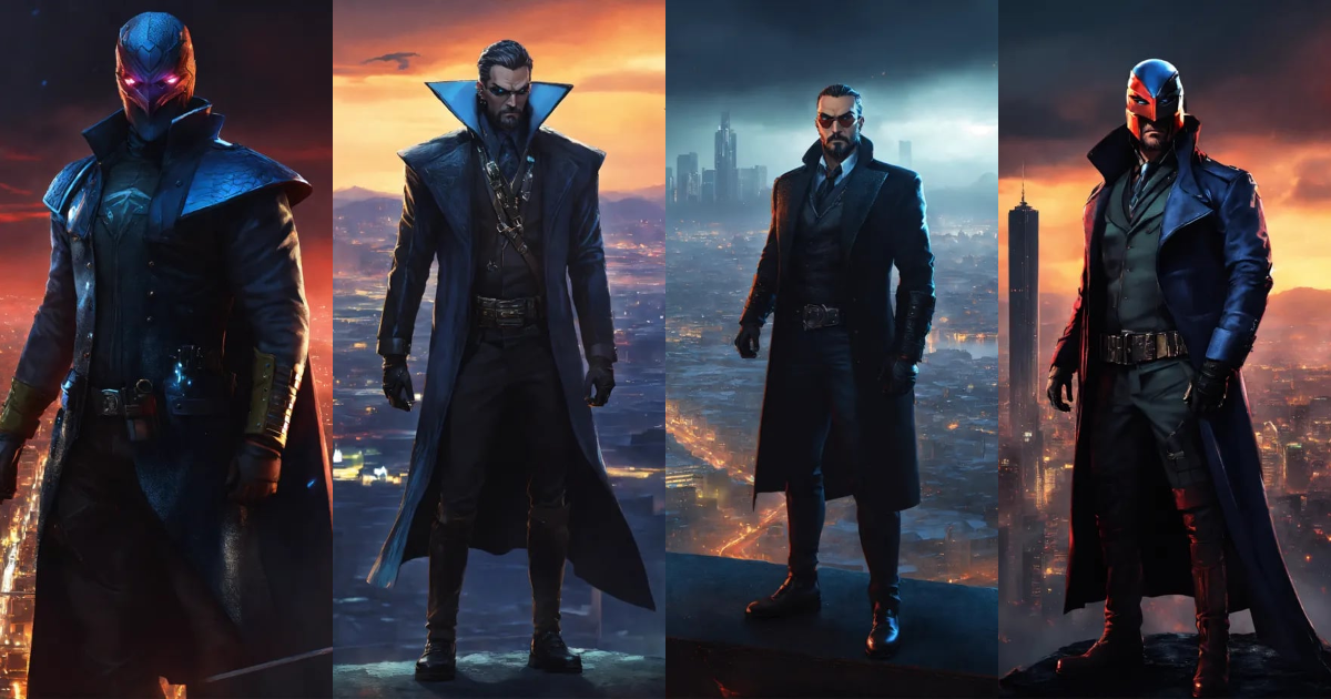 Lexica - A supervillain with a piercing gaze, their morphology is half ...