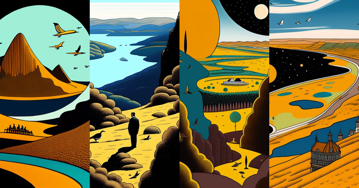 Lexica - Pen and ink, birds eye view, illustrated by hergé, Background ...