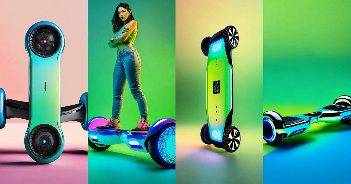 Lexica - Hoverboard on plain background. the hoverboard need to look ...