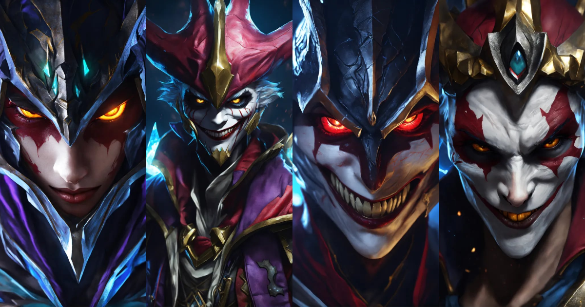 Lexica - Shaco, league of legends, realist, dark, scary, detailed face ...