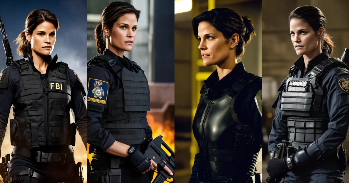 Lexica - Strong female Missy Peregrym as a FBI agent wearing black ...