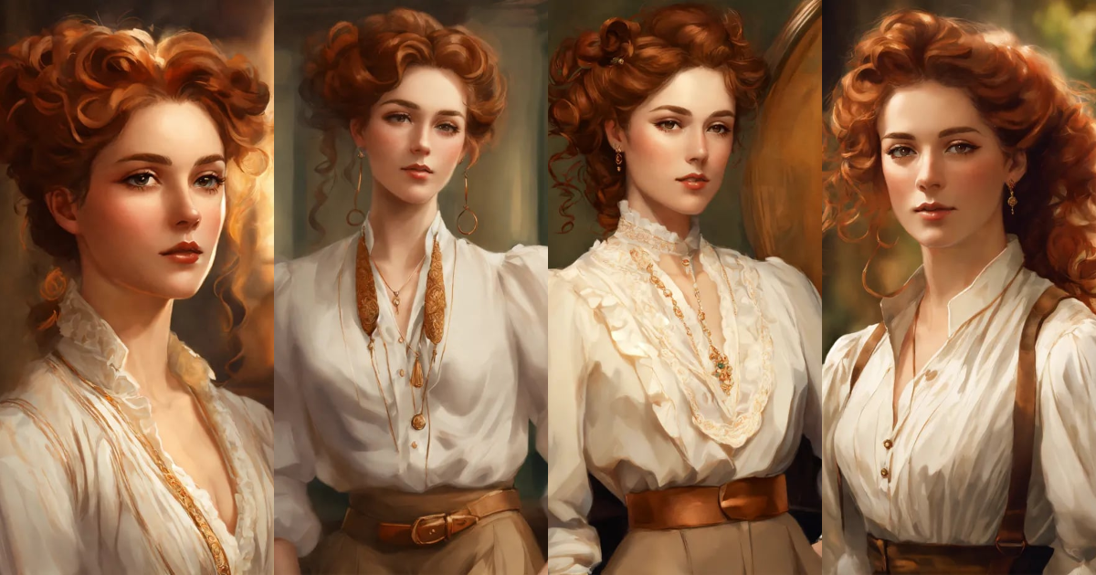 Lexica - Digital art portrait of an Edwardian, rich British aristocrat ...