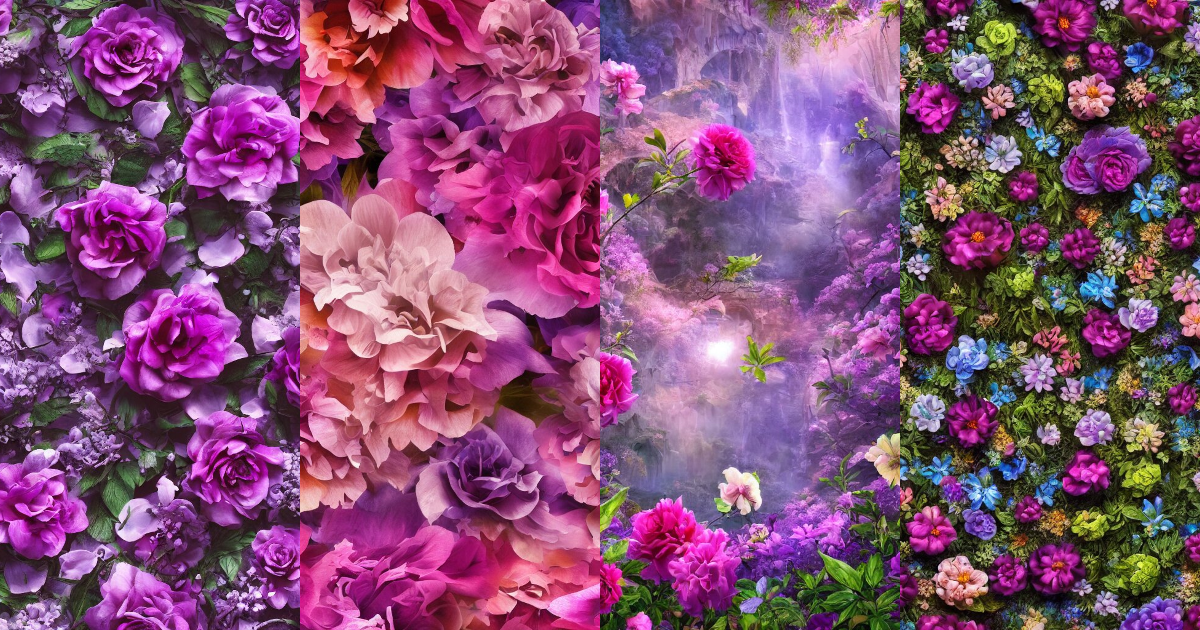 Lexica - Enormously detailed hd photo of future flower wallpaper, fantasy matte painting ...