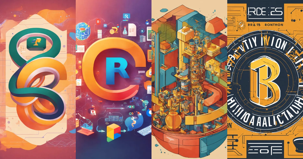 Lexica - Logo featuring the programming languages Python and R, working ...