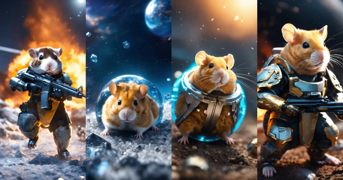 Lexica - "armor_plated_hamsters, charging, real_animals, explosions ...