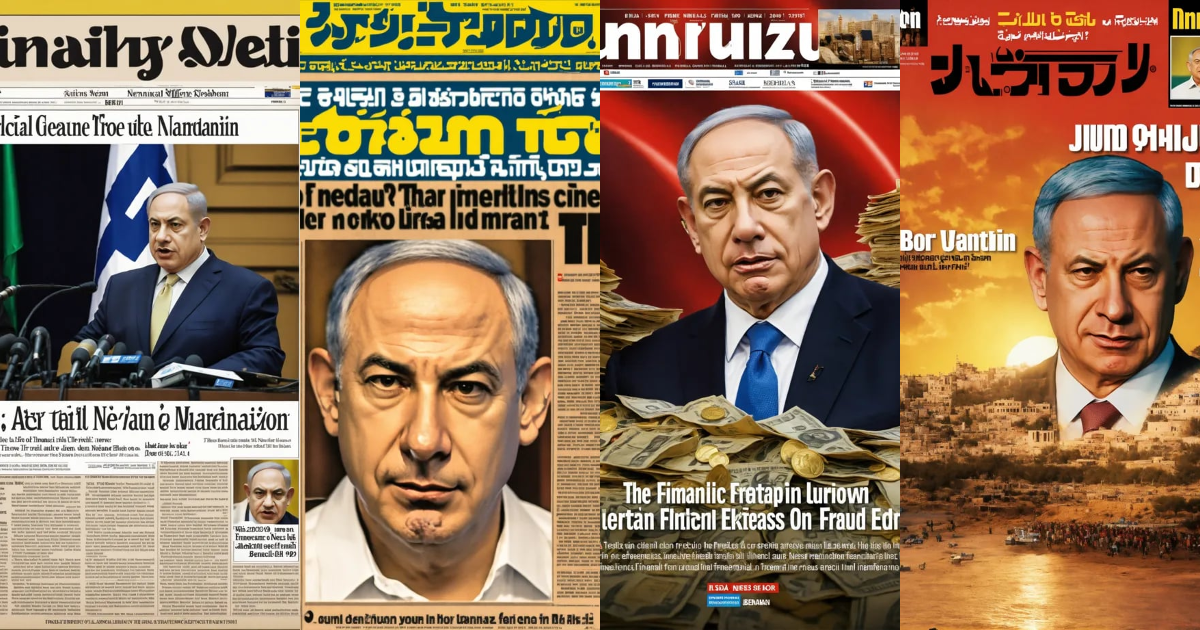 Lexica - The cover of a financial newspaper shows the fraud Benjamin ...