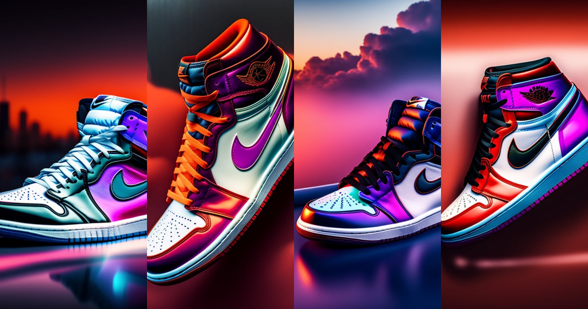 Lexica - Nike jordan 1 "chicago" colorway, pink cloud background, 4k ...