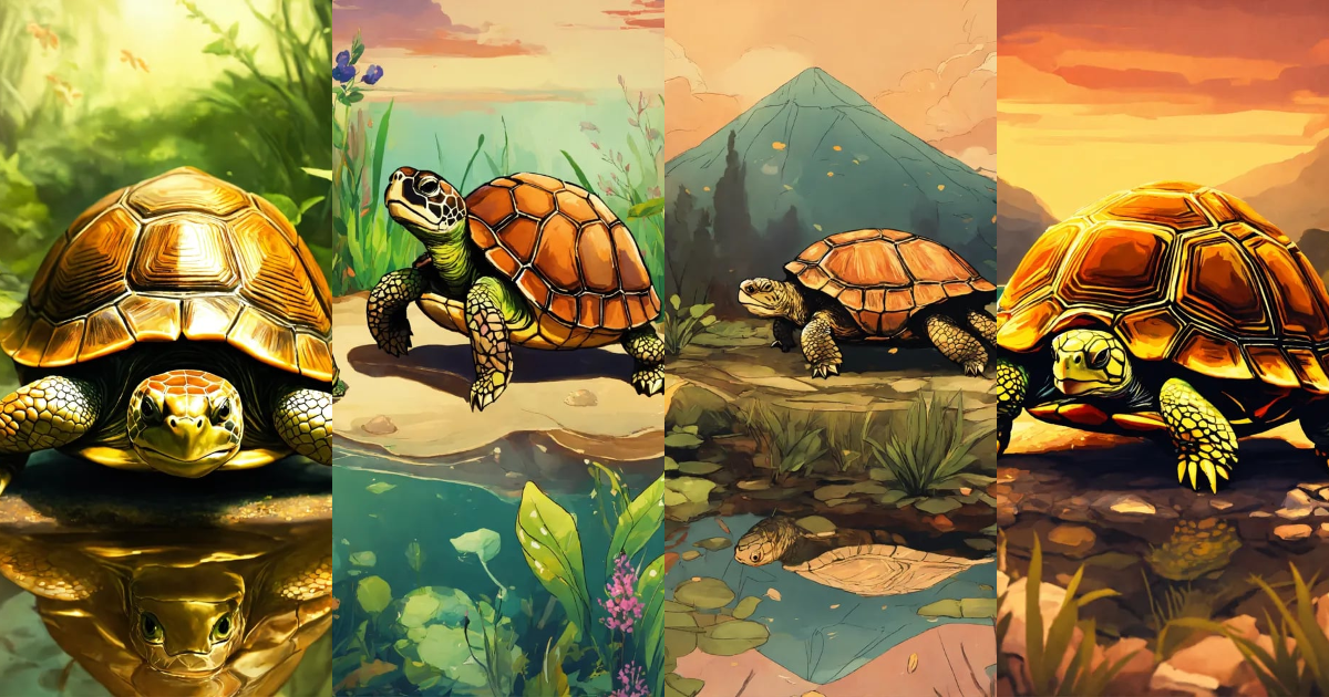 Lexica - Illustration, a turtle