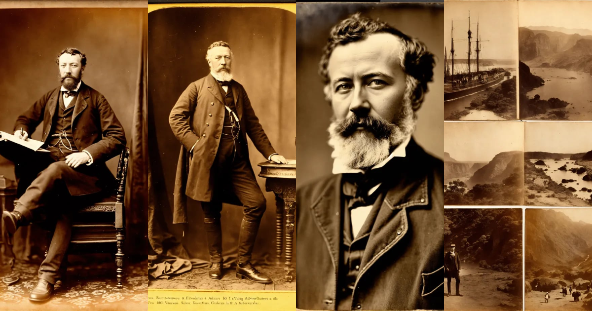 Lexica - Antique sepia-toned photos of Victorian explorers and ...