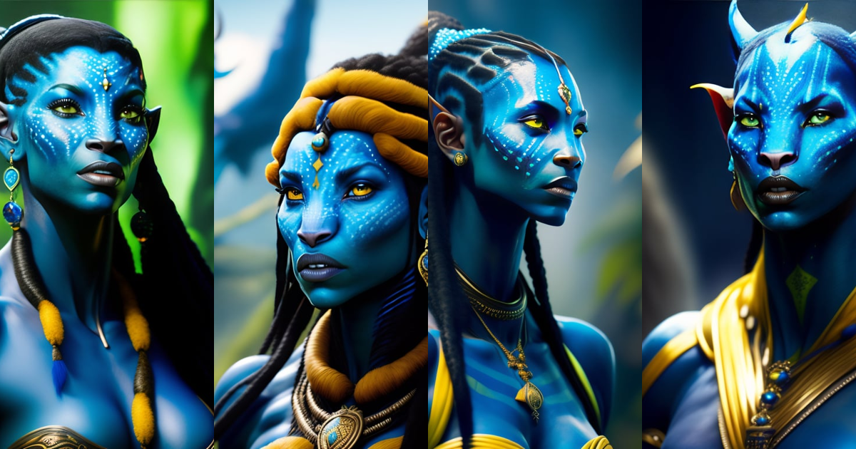 Lexica - A hyper realistic photo of blue Na'vi from the movie Avatar ...