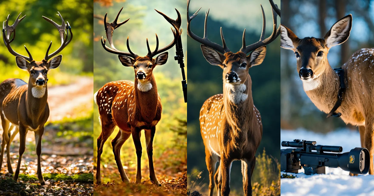 Lexica - Deer standing up with mini gun