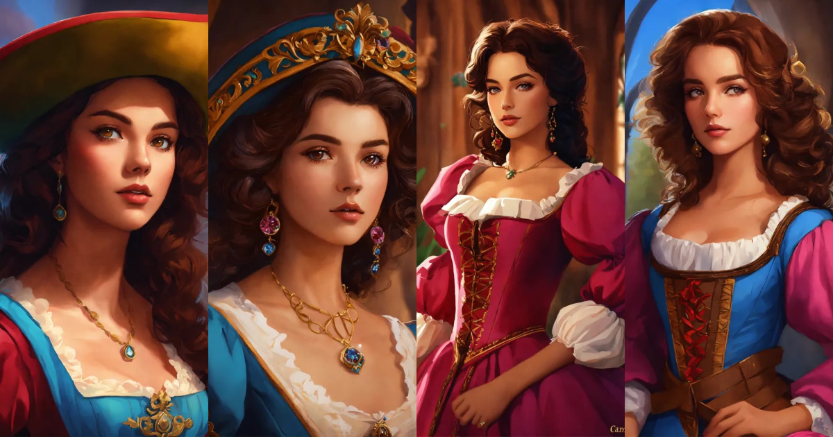 Lexica - Milady from the movie The Three Musketeers, cartoon oil paint ...
