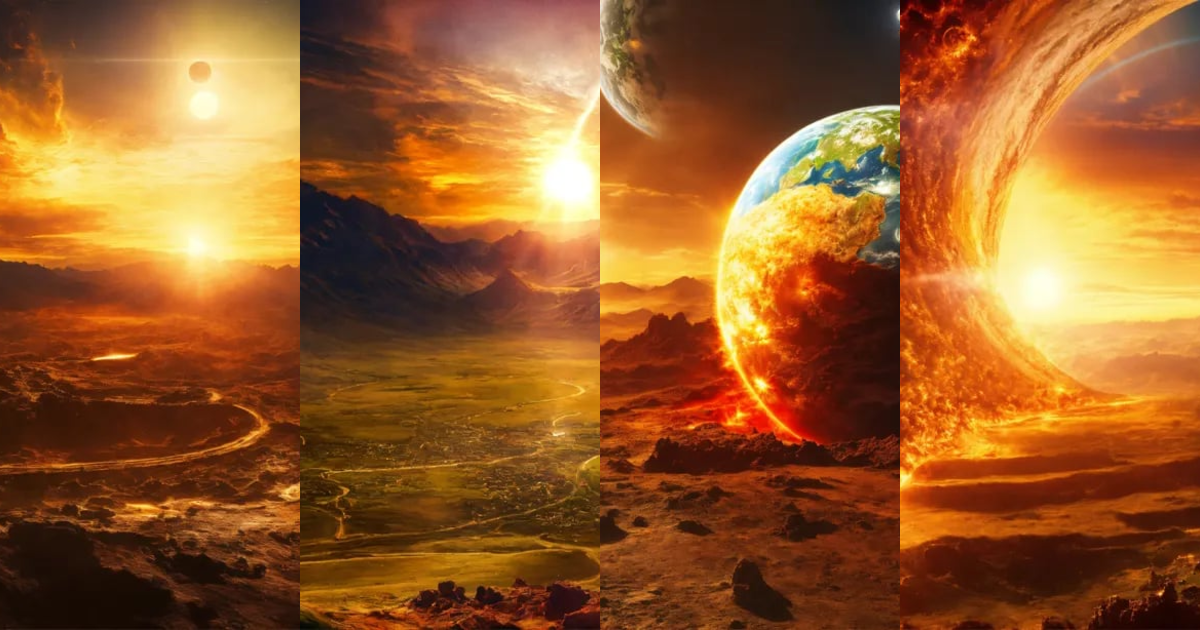 Lexica - Sun and earth going through cycles of creation and destruction