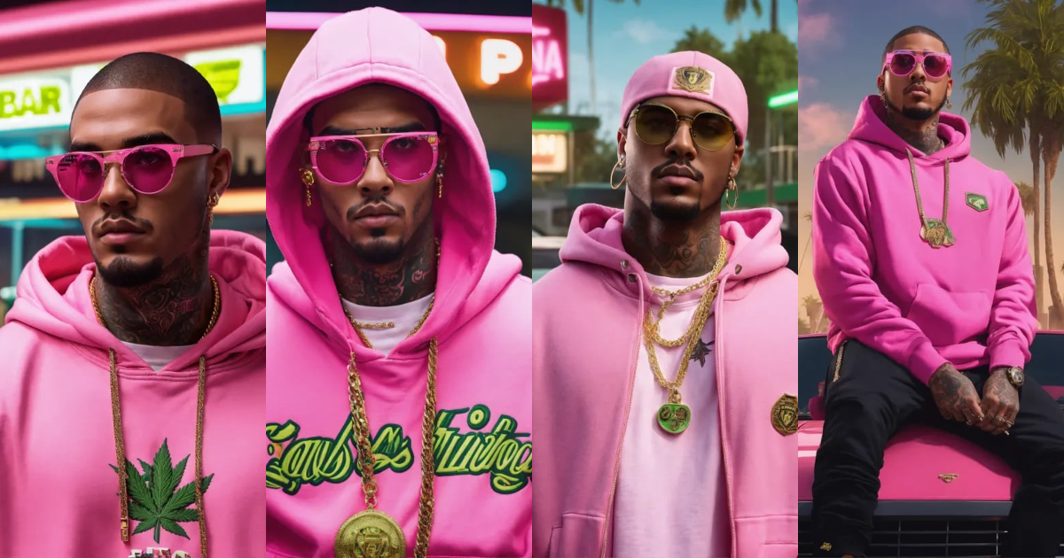 Lexica - Craft a striking 4K image embodying luxury trap culture set in ...