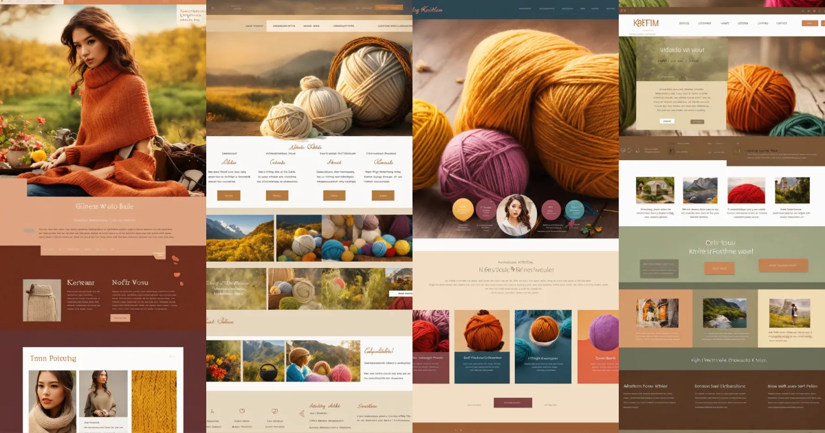 Lexica - Portfolio website for knitting ui design sophisticated, modern ...
