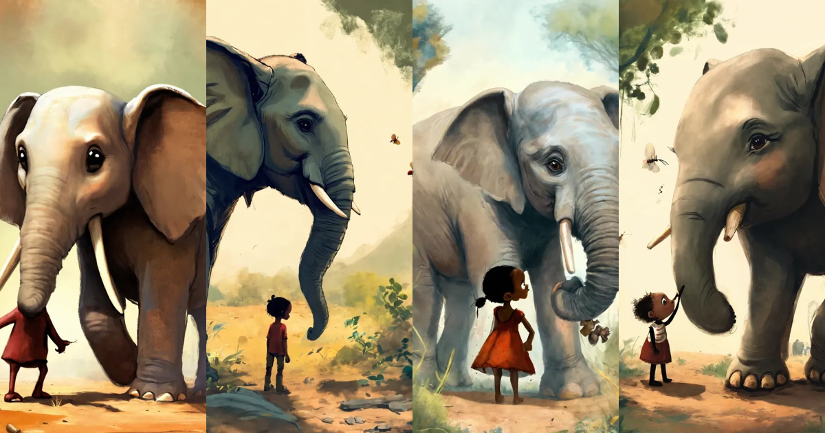 Lexica - Ant and the Elephant A Tale of Unlikely Friendship" Once upon ...