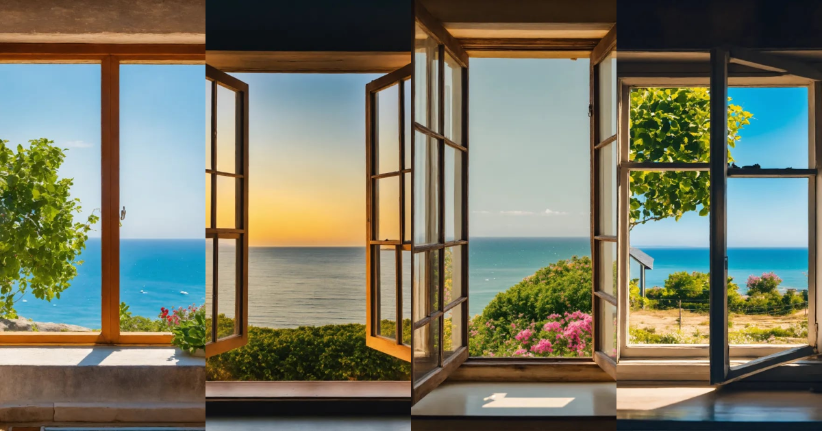 Lexica - A window overlooking the calm sea of summer