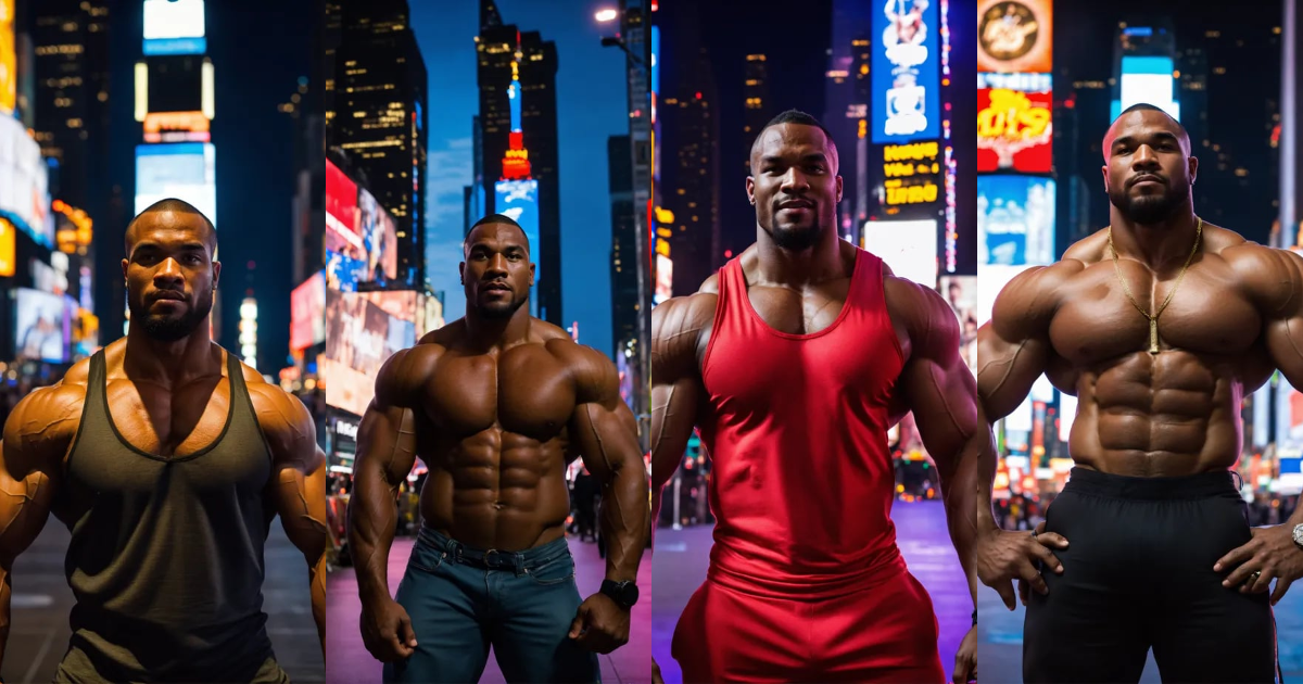 Lexica - 30-year-old man with big muscles, Kano, big bodybuilder, body ...