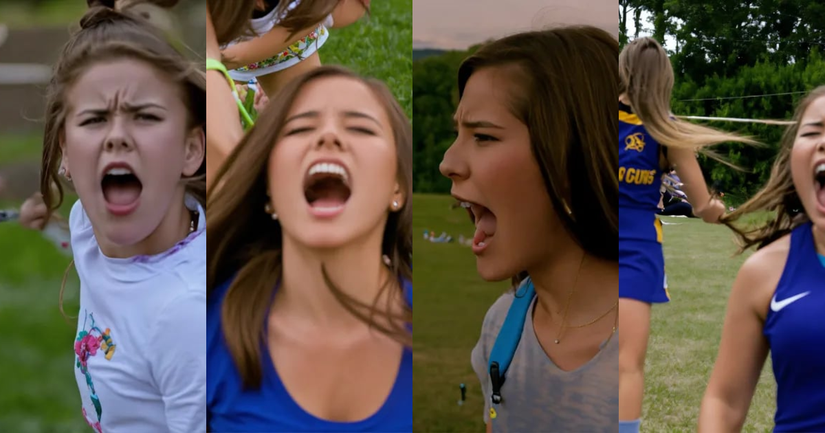 Lexica - GIRL YELLING HITTING ANOTHER GIRLS HAIR