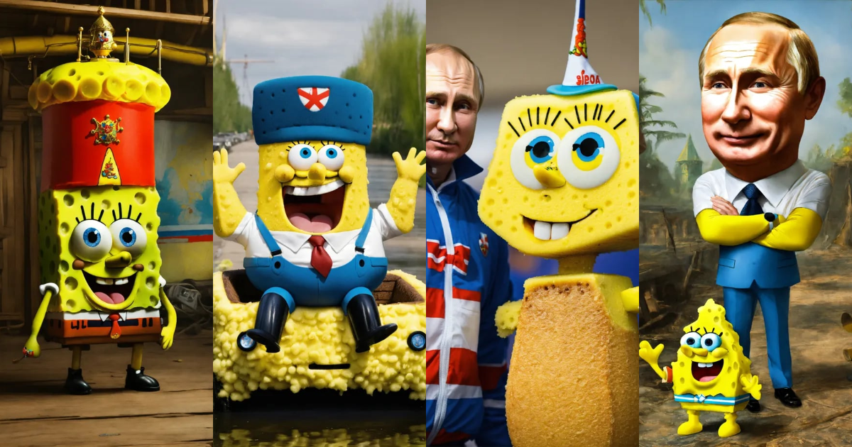 Lexica - Putin as SpongeBob