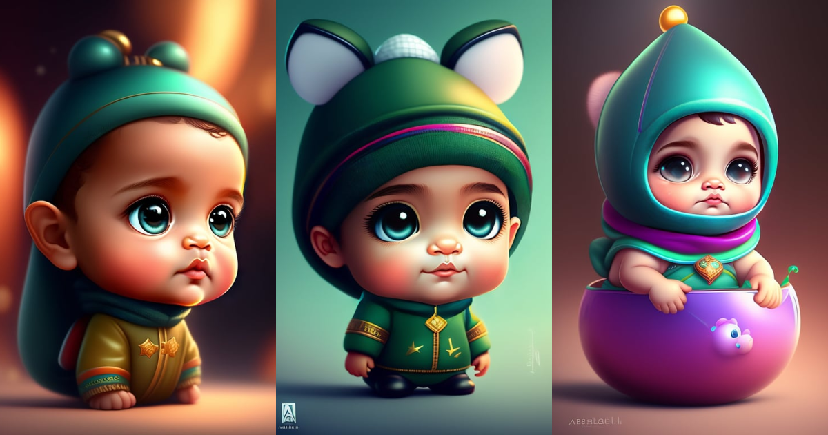 Lexica - Cute and adorable cartoon abdelaziz bouteflika baby, fantasy ...