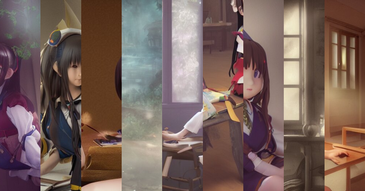 Lexica - Magical and mystical, illustrious makinami, school girl ...