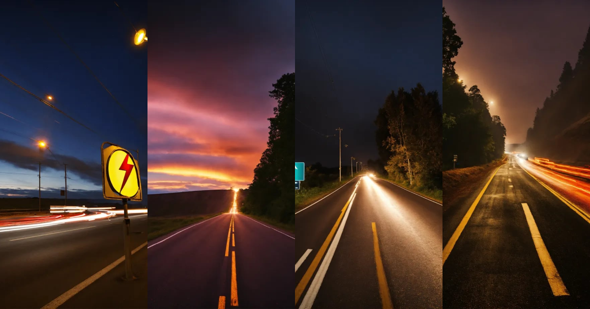 Lexica - Technology, flash, road